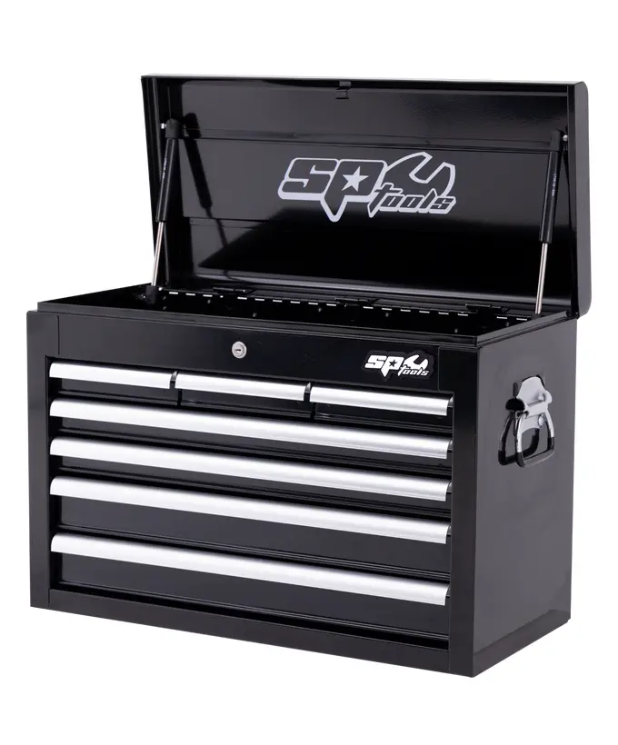SP TOOLS Custom Series Tool Box - Standard Depth - 7 Drawer - Black ...