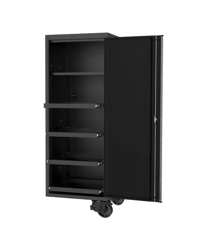 SP TOOLS 27" USA Sumo Series Side Cabinet - 4 Roller Shelves + 1 Fixed ...