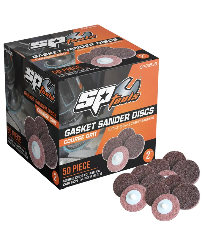 SP TOOLS Air Gasket Sander Discs - Bulk Pack - Pack of 50 - Course ...