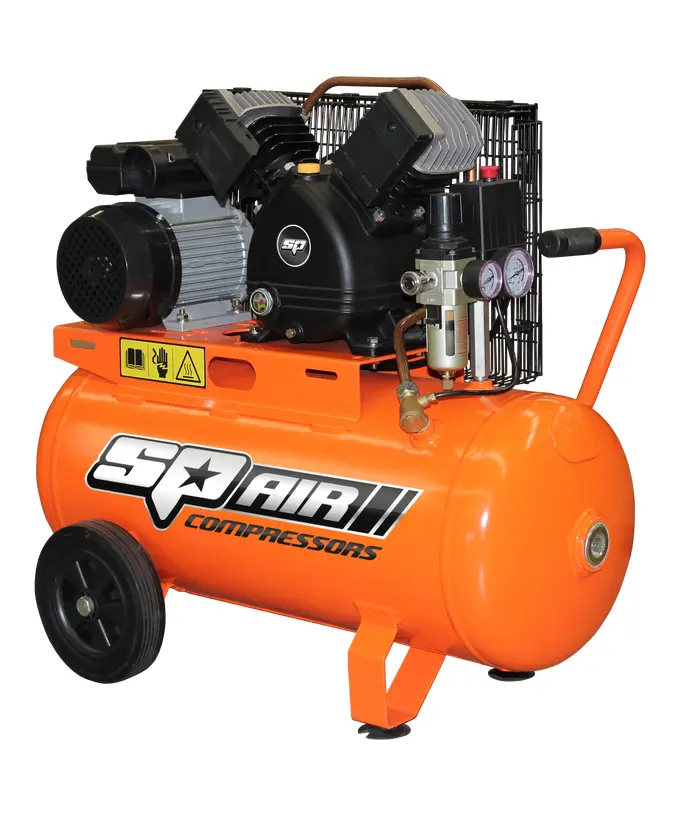 SP TOOLS Air Compressor - V-Twin Cast Iron Portable - 2.2hp - STW ...