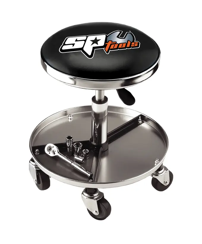 SP TOOLS Pneumatic Stool with Storage - STW Industrial & Safety